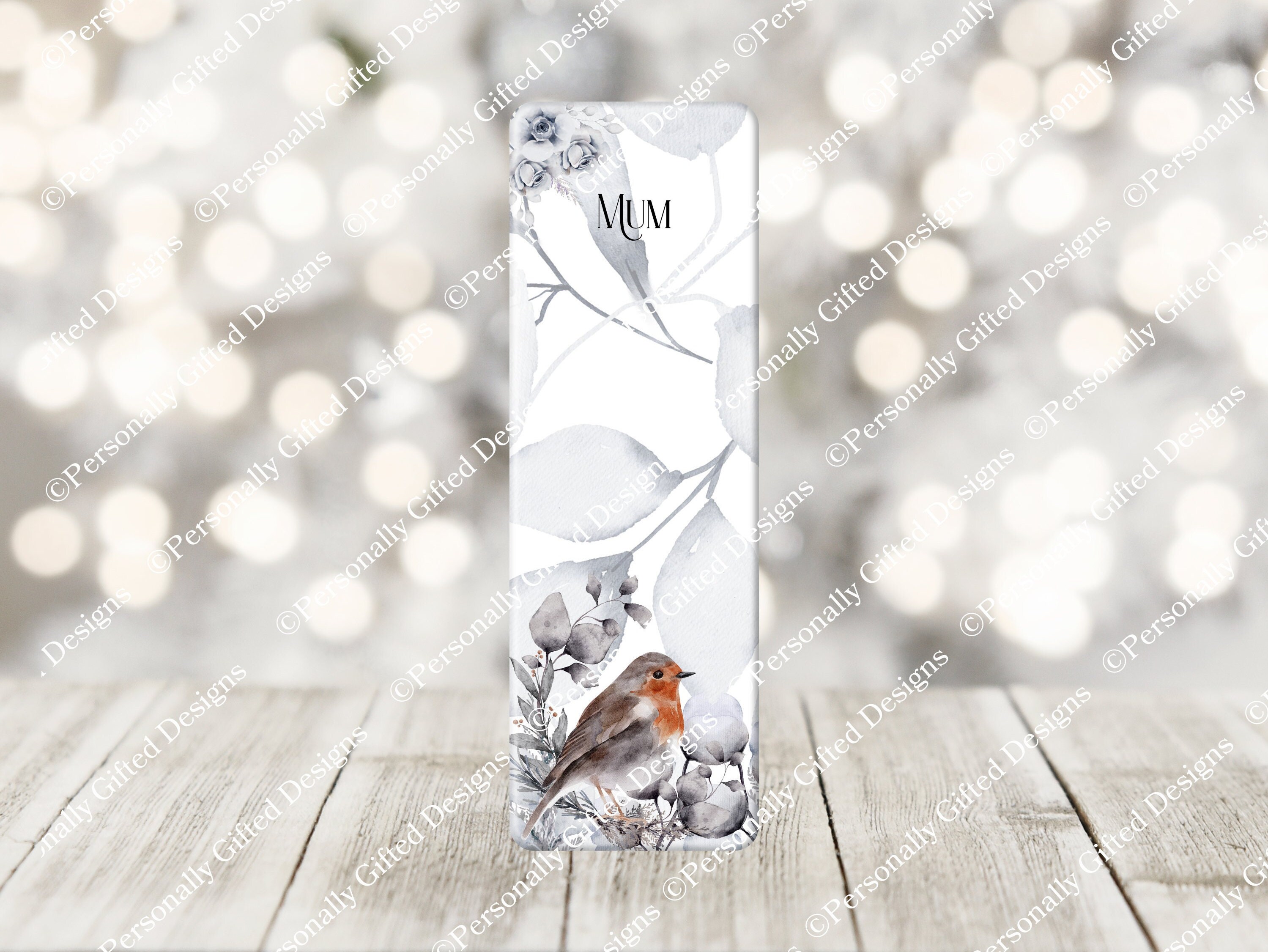 Robin Bookmark Design Digital Download Christmas Robin - Etsy UK
