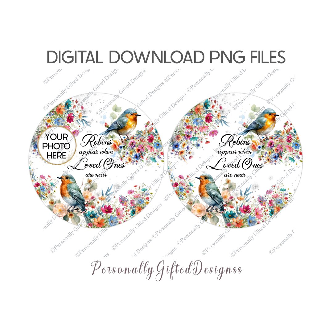 Robin Memorial Circle Design Digital Download, Mother's Day Memorial ...
