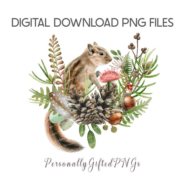 Chipmunk Birthday Card - Etsy