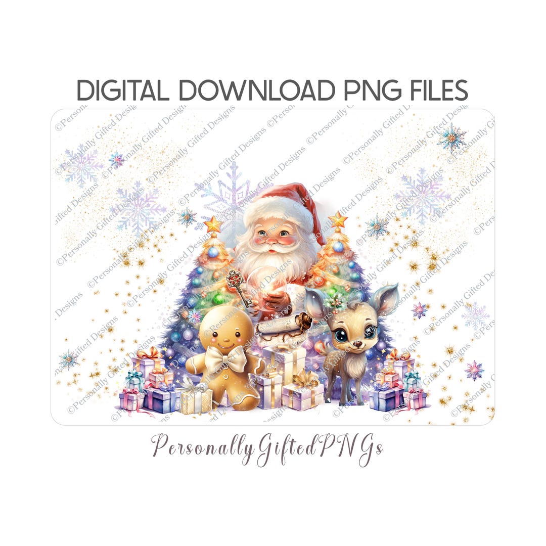 Santa Treat Board Design Digital Download, Santa, Reindeer ...