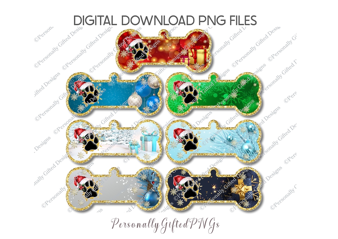 Christmas Dog Bone Design Digital Download, Christmas Pet Design ...