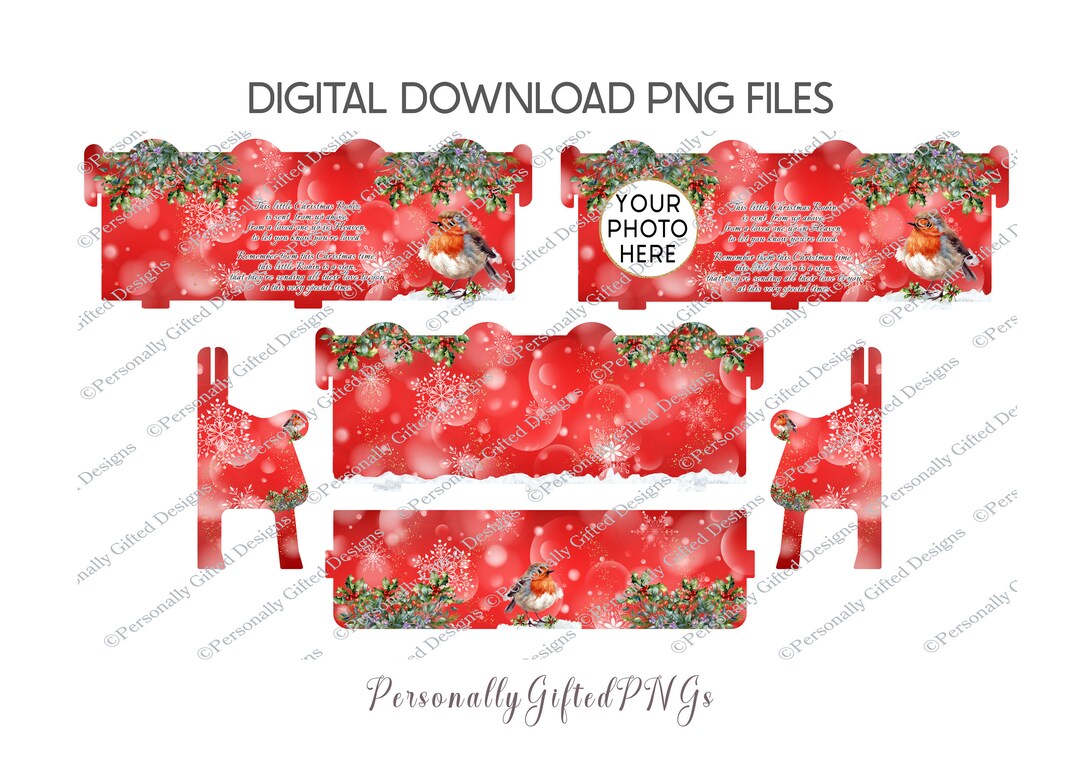 Robin Memorial Poem Bench Design Bundle Digital Download, Robin ...