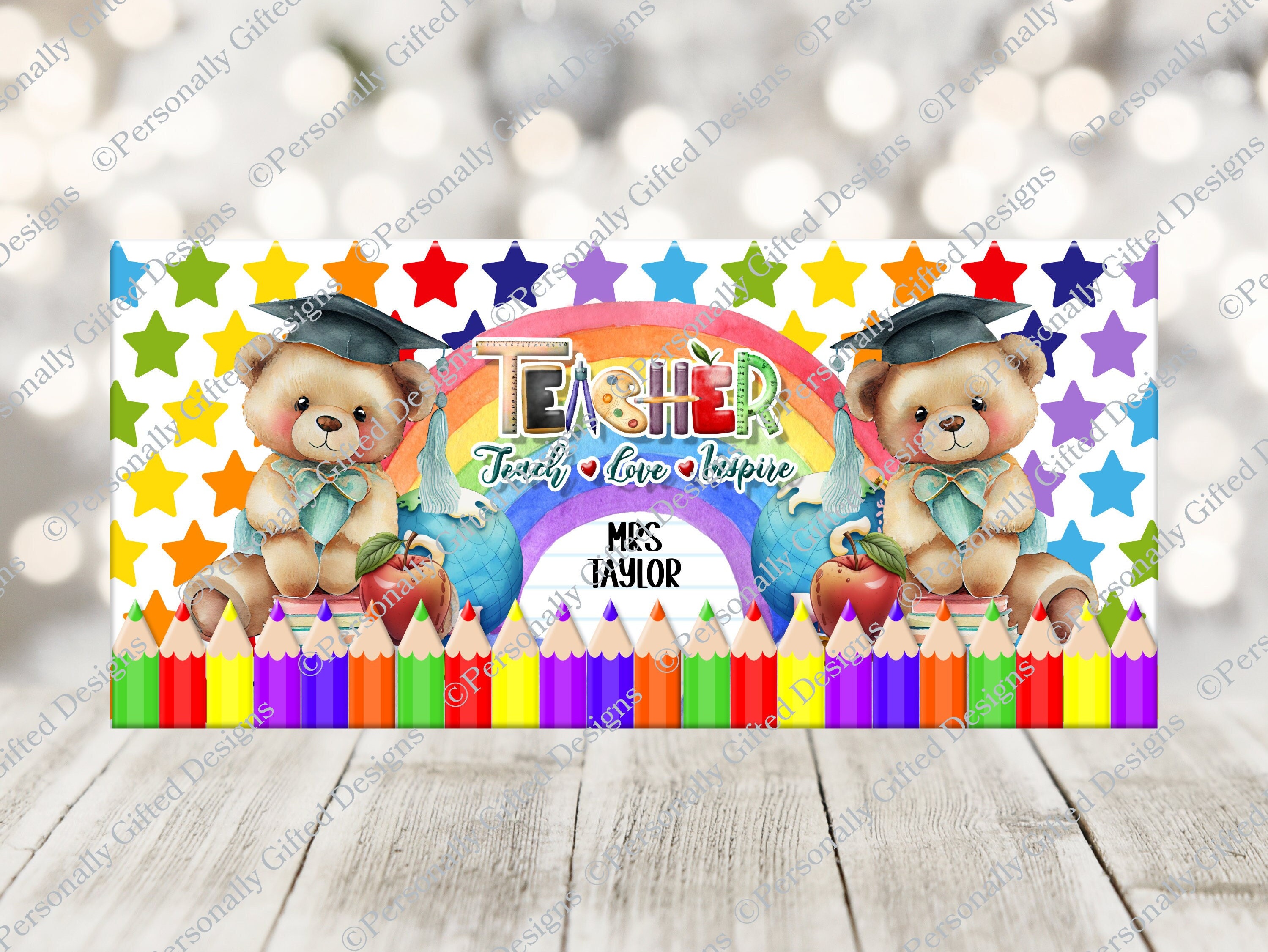 Teacher Mug Wrap Design Digital Download Best Teacher Mug - Etsy