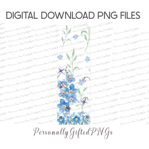 Forget Me Not Bookmark Design Digital Download, Forget Me Not Bookmark ...