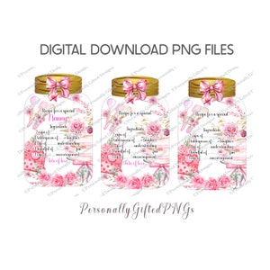 Recipe for A Special Nanny Acrylic Jar Design Digital Download, Recipe ...