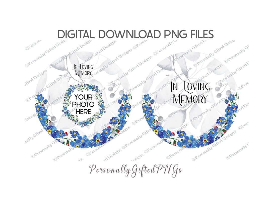 Forget Me Not Circle Design Digital Download Forget Me Not - Etsy