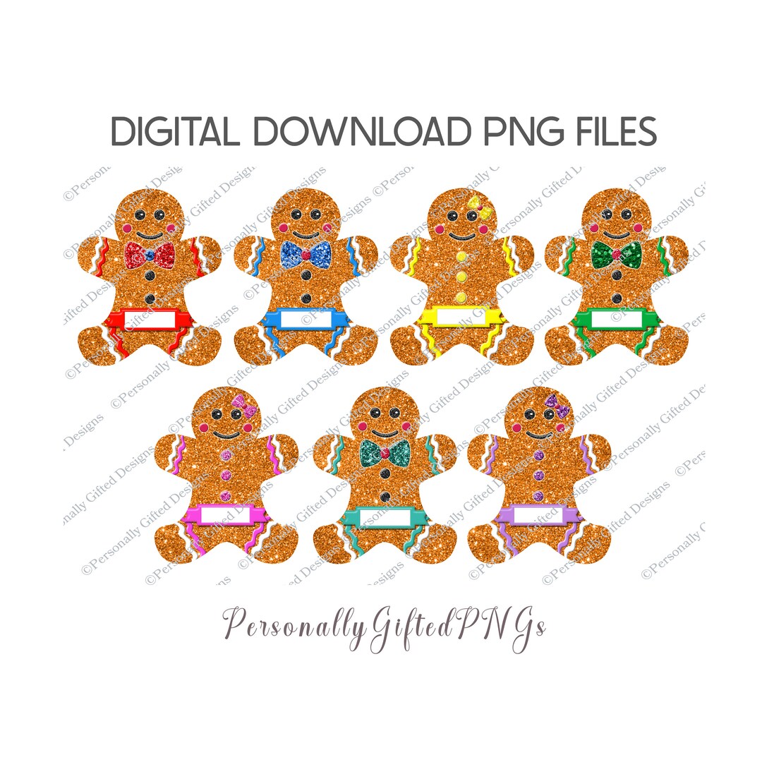 Gingerbread Design Bundle Digital Download Gingerbread Man - Etsy UK