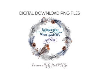 Robin Memorial Png | Etsy