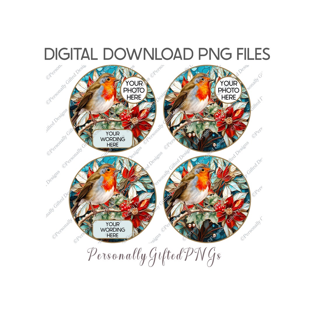 Robin Memorial Design Digital Download, Robin Memorial Circle PNG ...