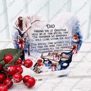 Robin Memorial Poem Heart on Stand Design Digital Download, Robin ...