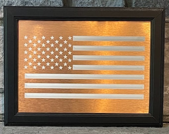 Laser Engraved American Flag - Etsy
