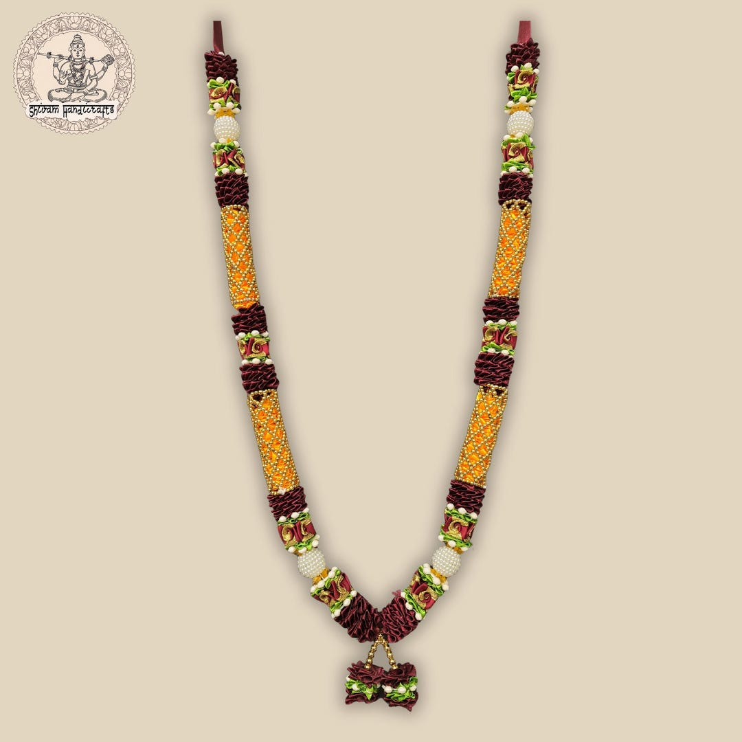 Handmade Indian Wedding Haar Mala | Pooja Garland, Sacred Decor - Etsy