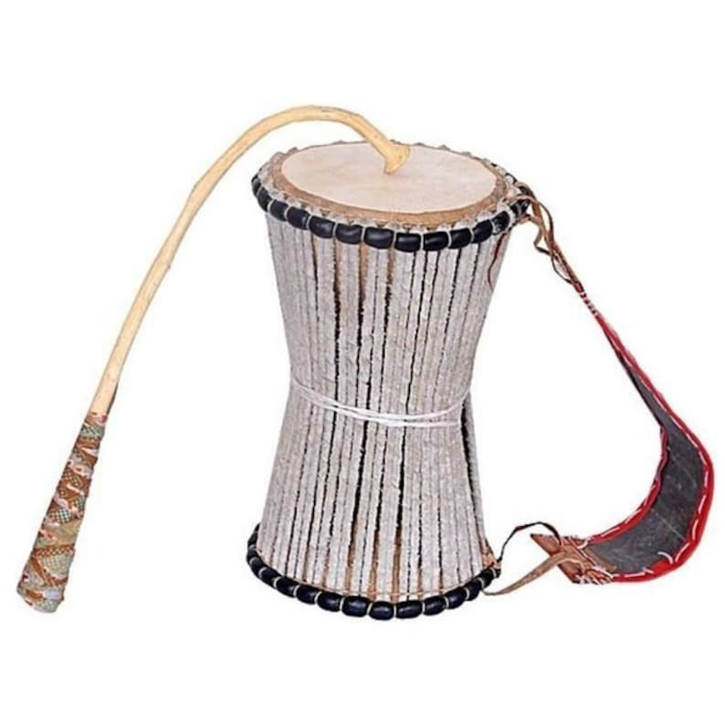 Authentic Nigerian Talking Drum (gan-gan) With Beater, Africa Drum ...