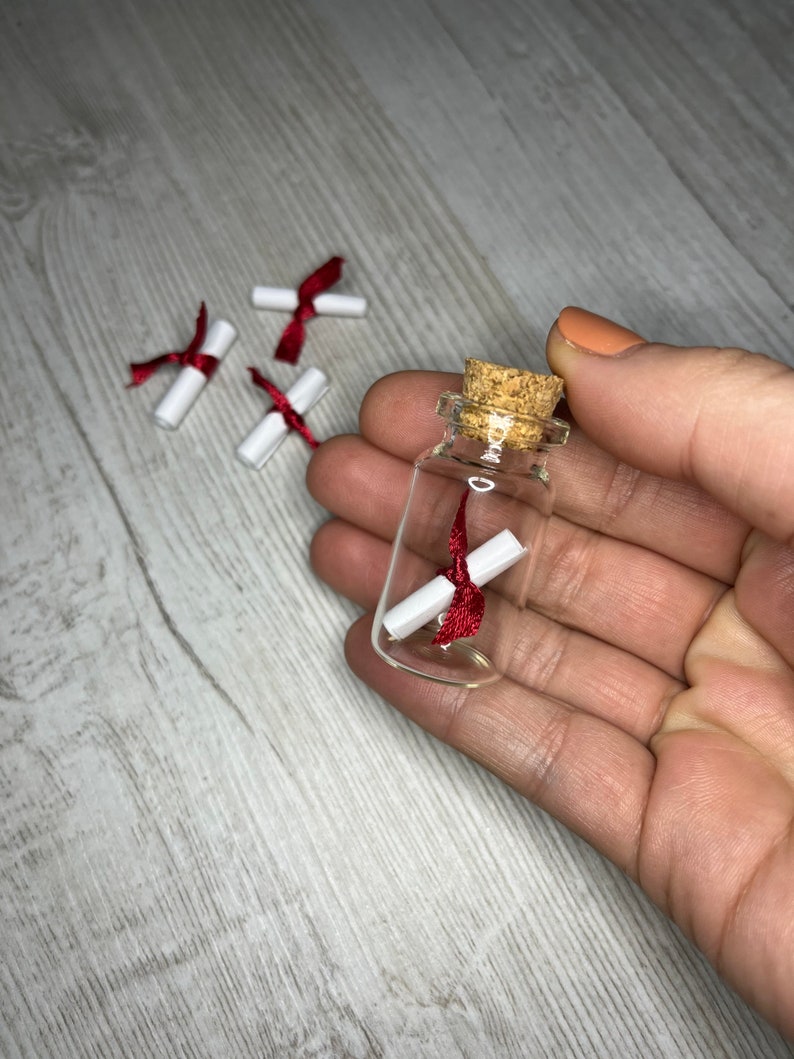 Miniature Message in a Bottle Personalised Customisable | Etsy