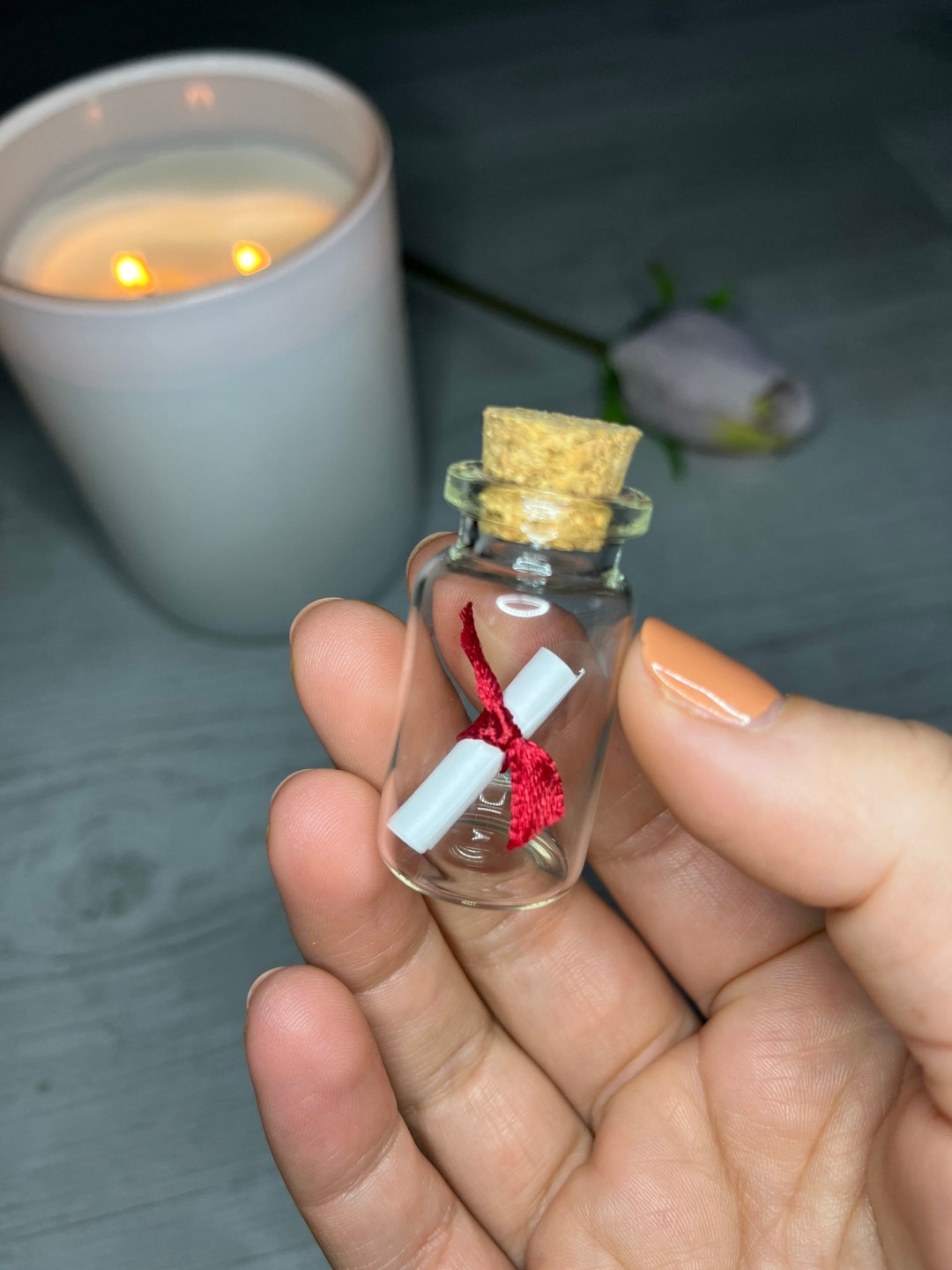 Miniature Message in a Bottle Personalised Customisable Choose Your Own ...