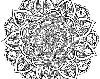 Mandela 7 Coloring Page - Etsy