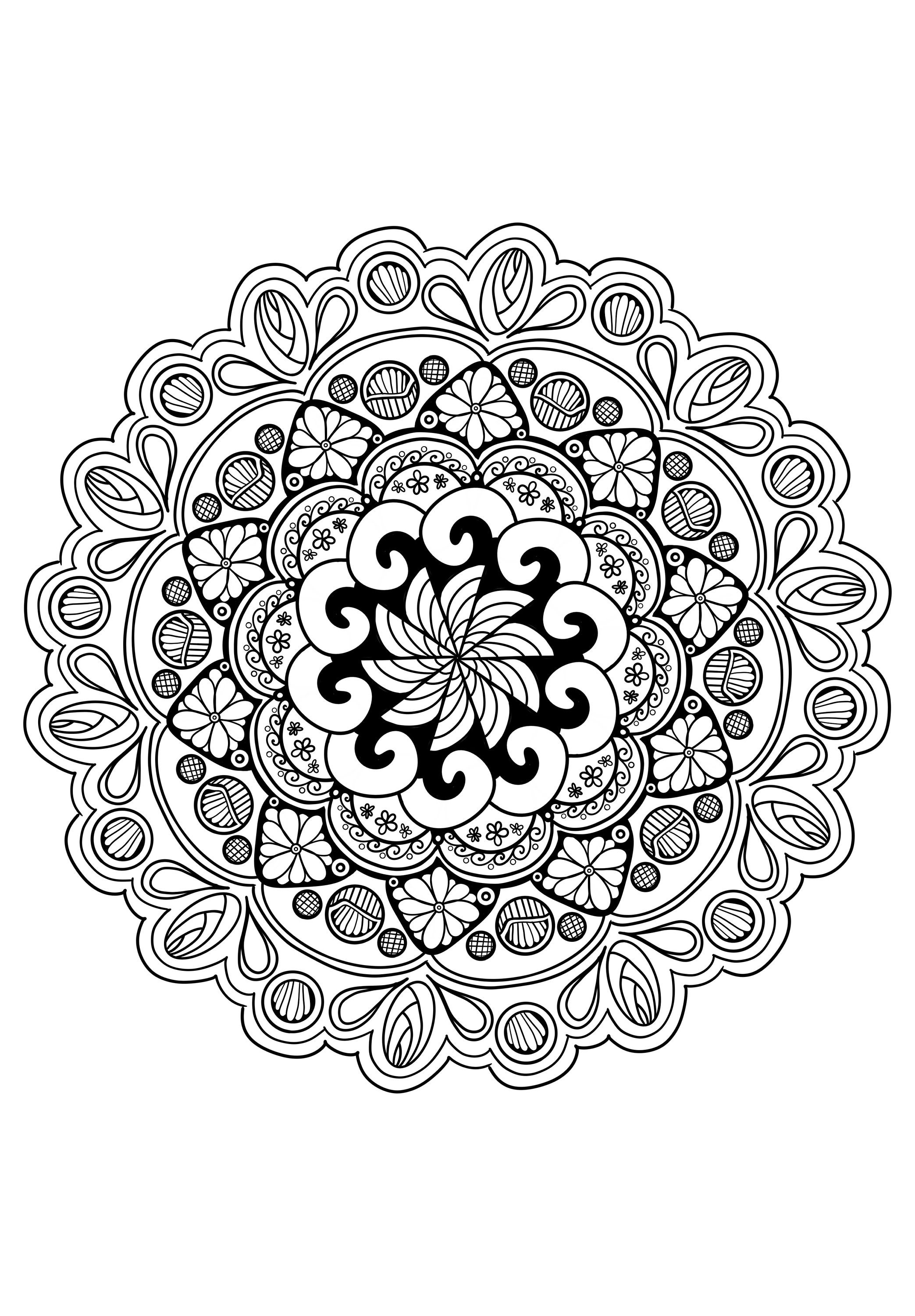 Mandela 7 Coloring Page - Etsy