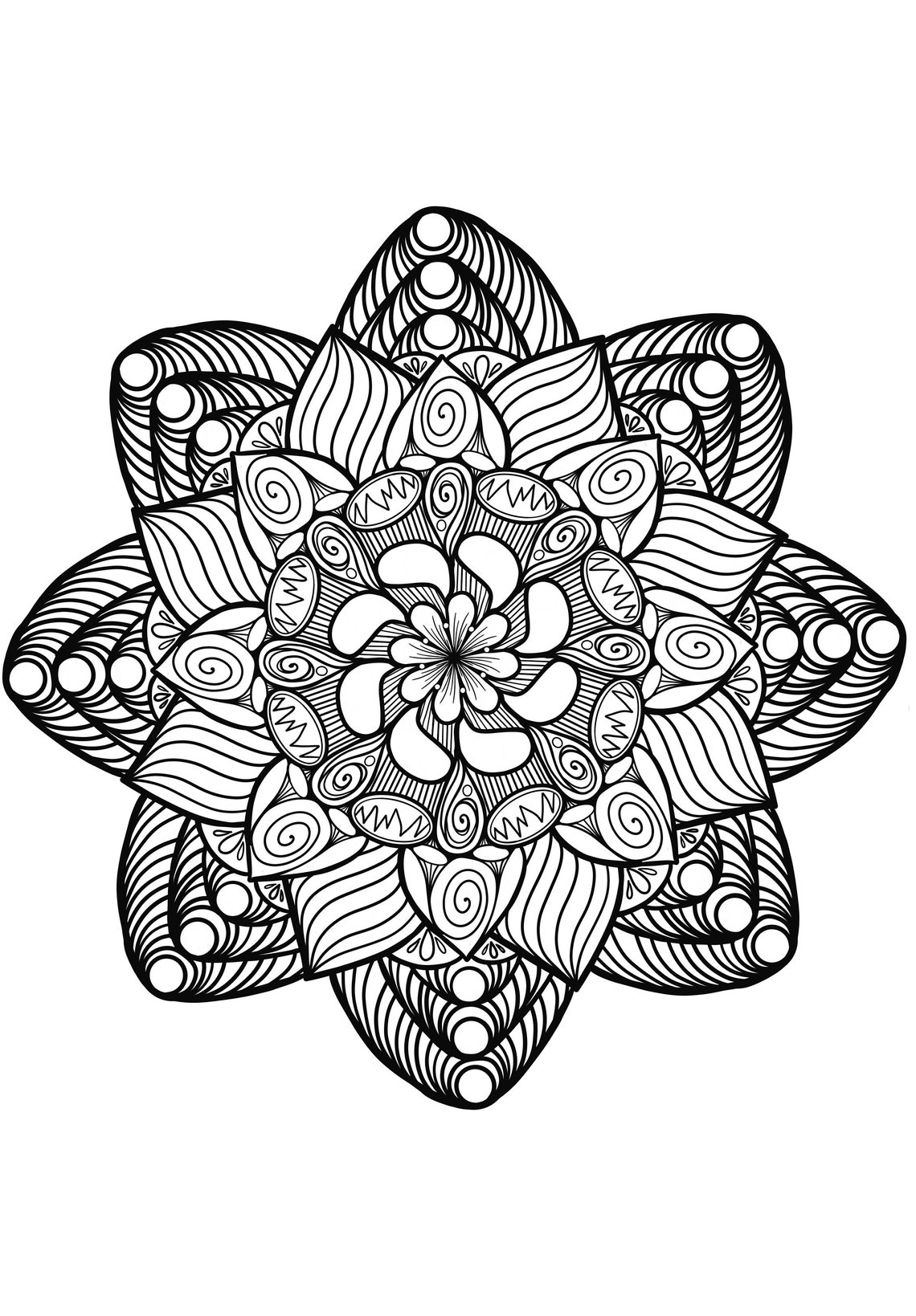 Mandela 4 Coloring Page - Etsy