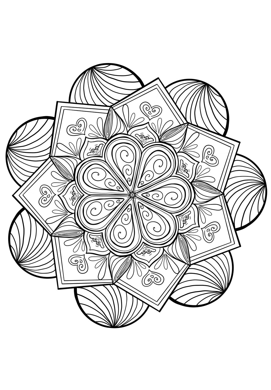 Mandela 9 Coloring Page - Etsy
