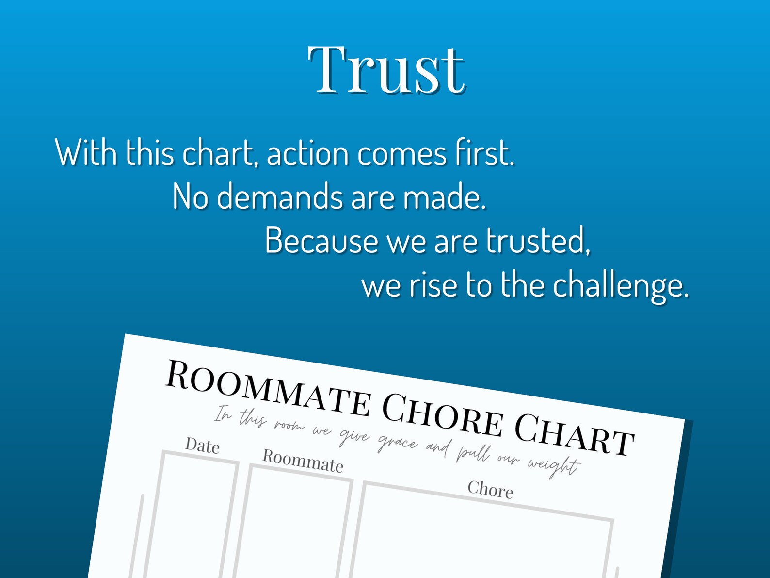 Printable Chore Chart for Adult Roommates — Grace and Flexibility to ...