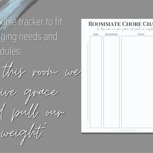Printable Roommate Chore Chart — Grace and Flexibility to Keep the ...