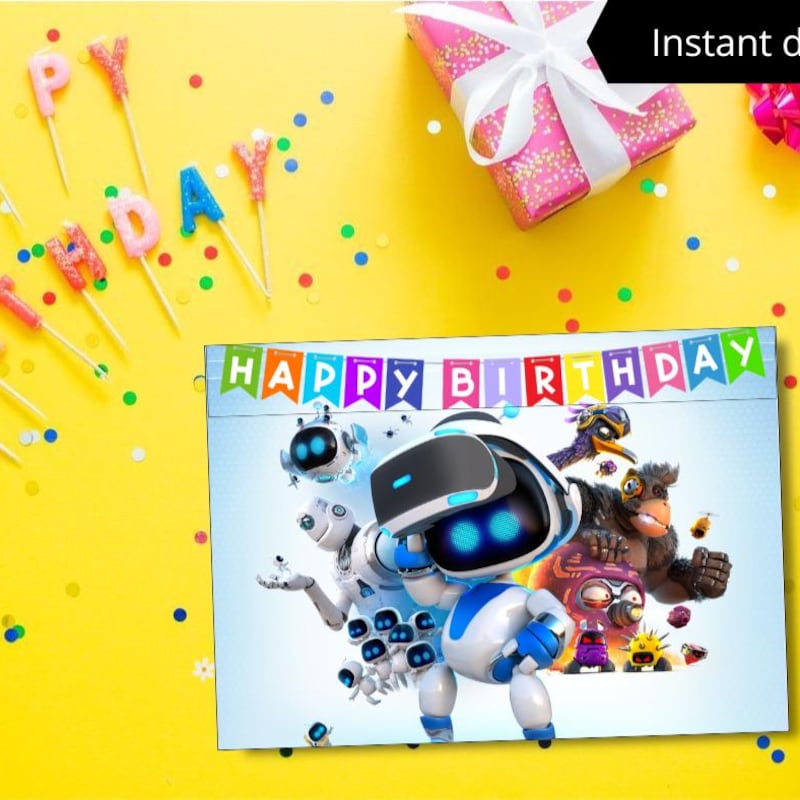 Astro Bot Birthday Decor - Etsy