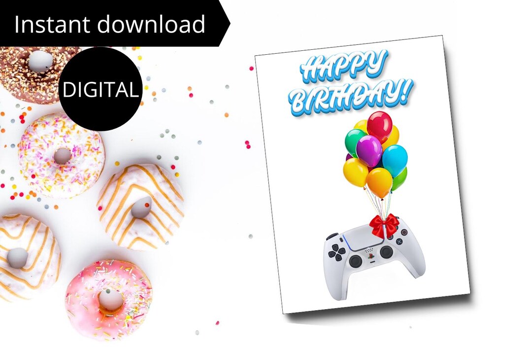 Printable Birthday Card With Astro Bot, Printable Greeting Card, Print ...