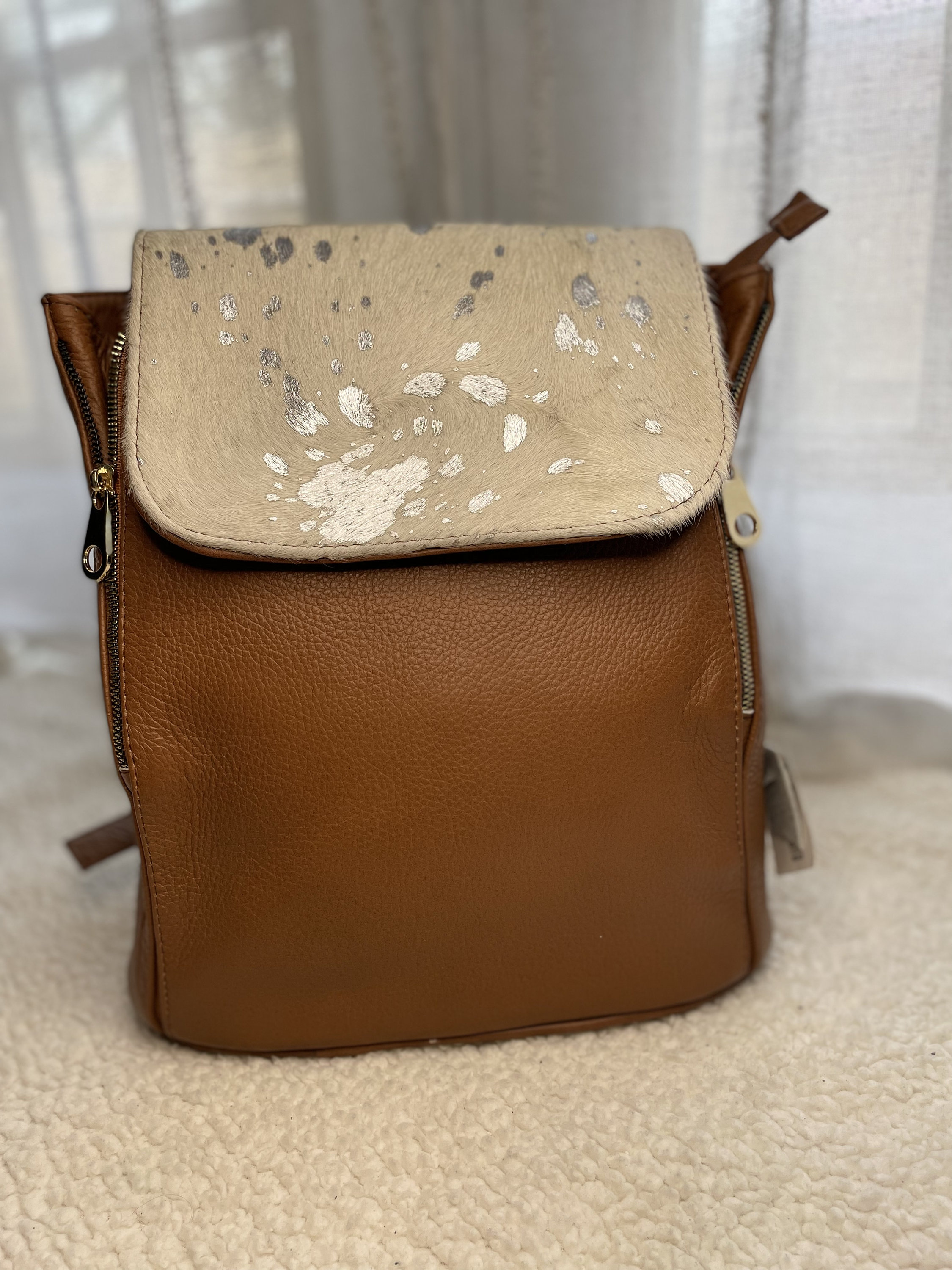 Cow Print Leather Purse - Etsy