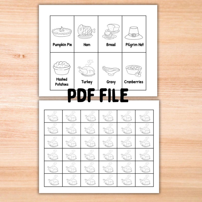 Printable Thanksgiving Bingo for Kids, Colorful and Entertaining ...