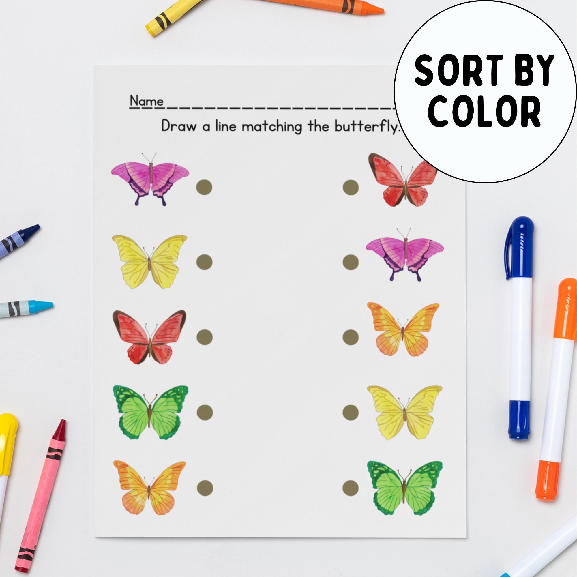 Printable Matching Worksheets, Fun Learning Tools for Early Childhood ...