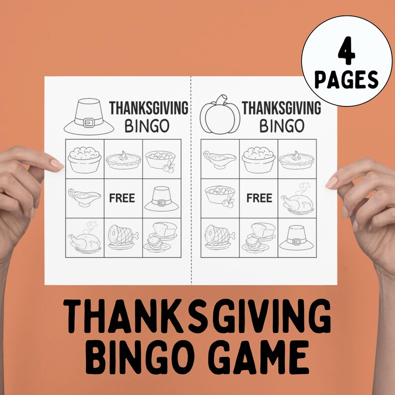 Printable Thanksgiving Bingo for Kids, Colorful and Entertaining ...