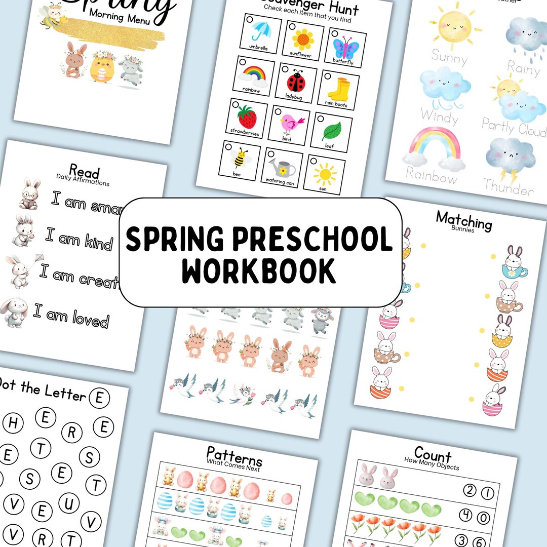 Spring-themed Worksheets for Preschool, Creative and Educational ...