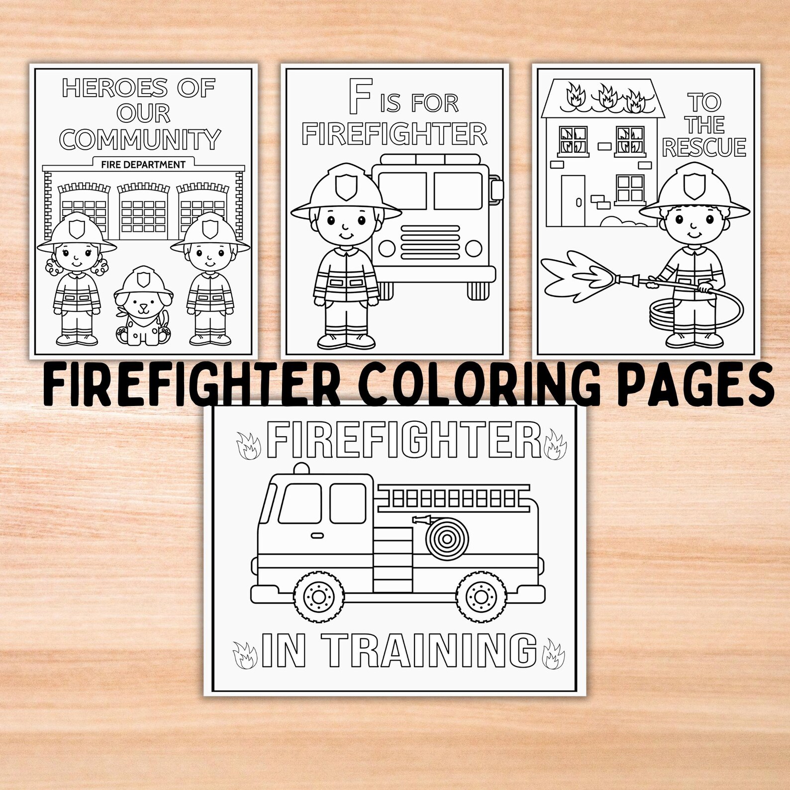 Fire Safety Preschool, Firefighter Worksheets, Interactive Signs, Bingo ...