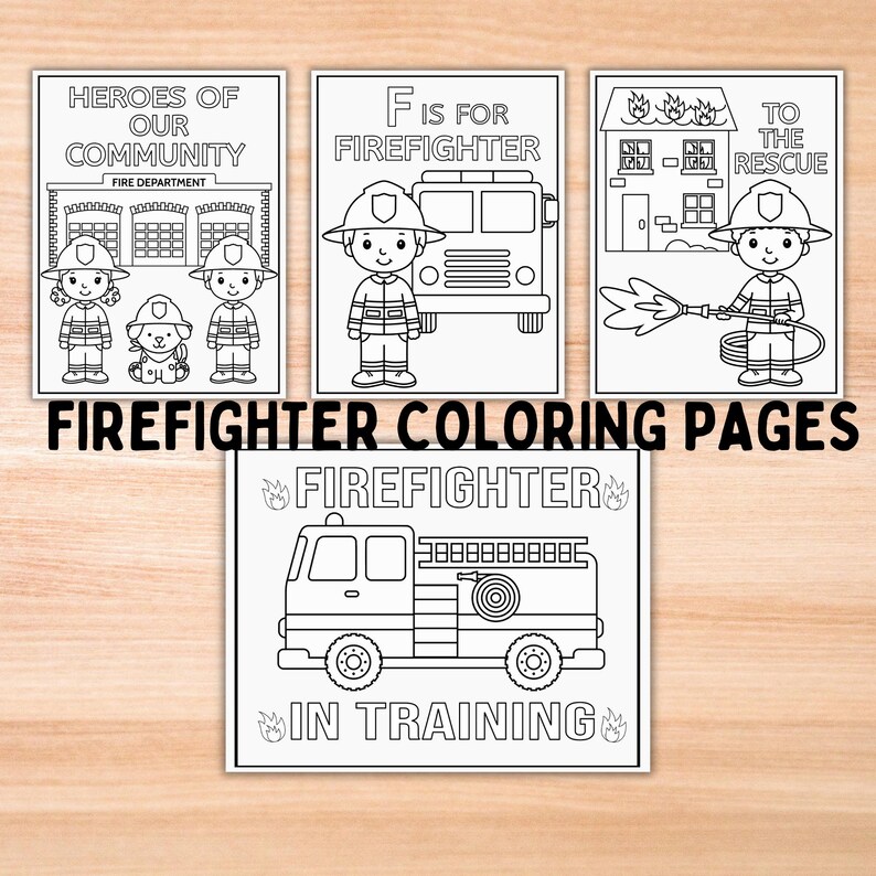 Fire Safety Preschool, Firefighter Worksheets, Interactive Signs, Bingo ...