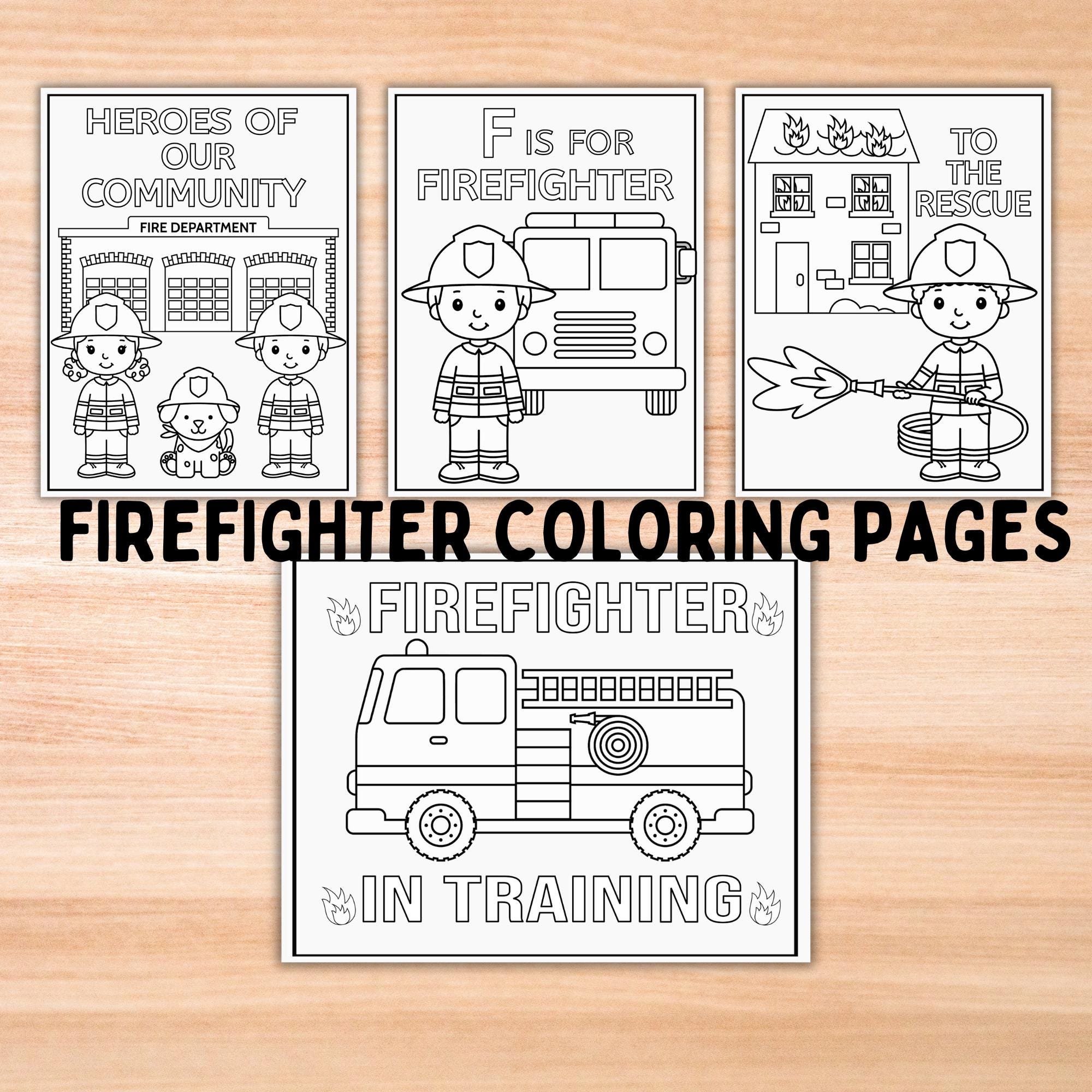 Fire Safety Preschool, Firefighter Worksheets, Interactive Signs, Bingo ...