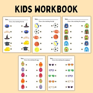 Printable Matching Worksheets, Fun Learning Tools for Early Childhood ...