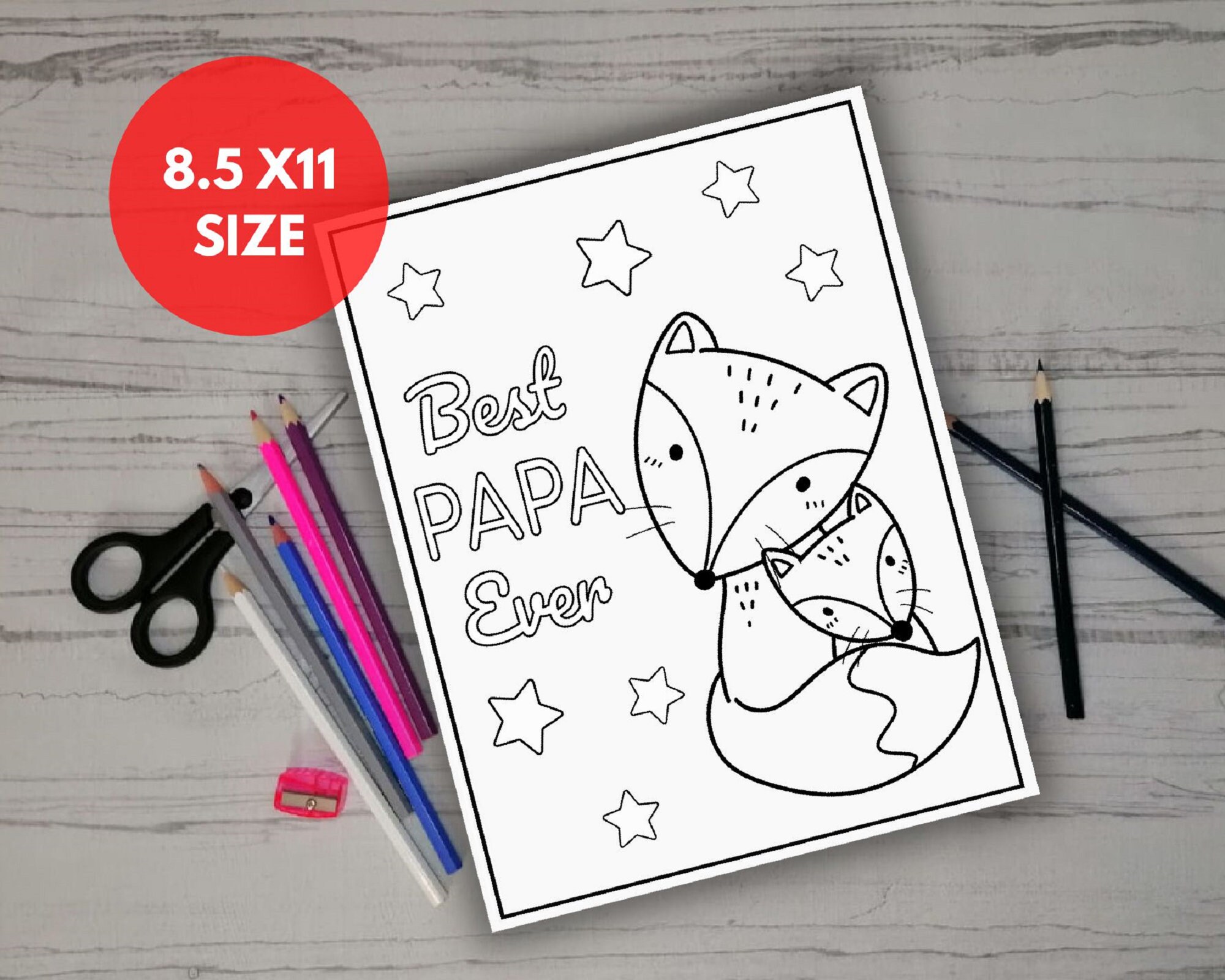 Father's Day Coloring Page, Gift for Dad, Dad Coloring Book for Kids ...