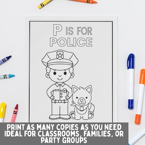 Police Coloring Pages , Fun and Engaging Printable Art for Kids ...