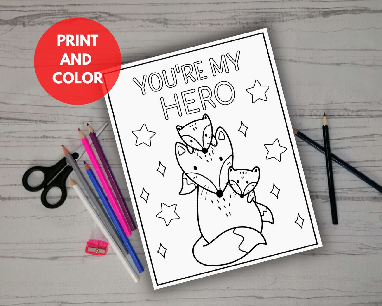 Father's Day Coloring Page, Gift for Dad, Dad Coloring Book for Kids ...