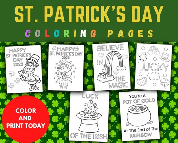 Luck Of The Irish Coloring Pages