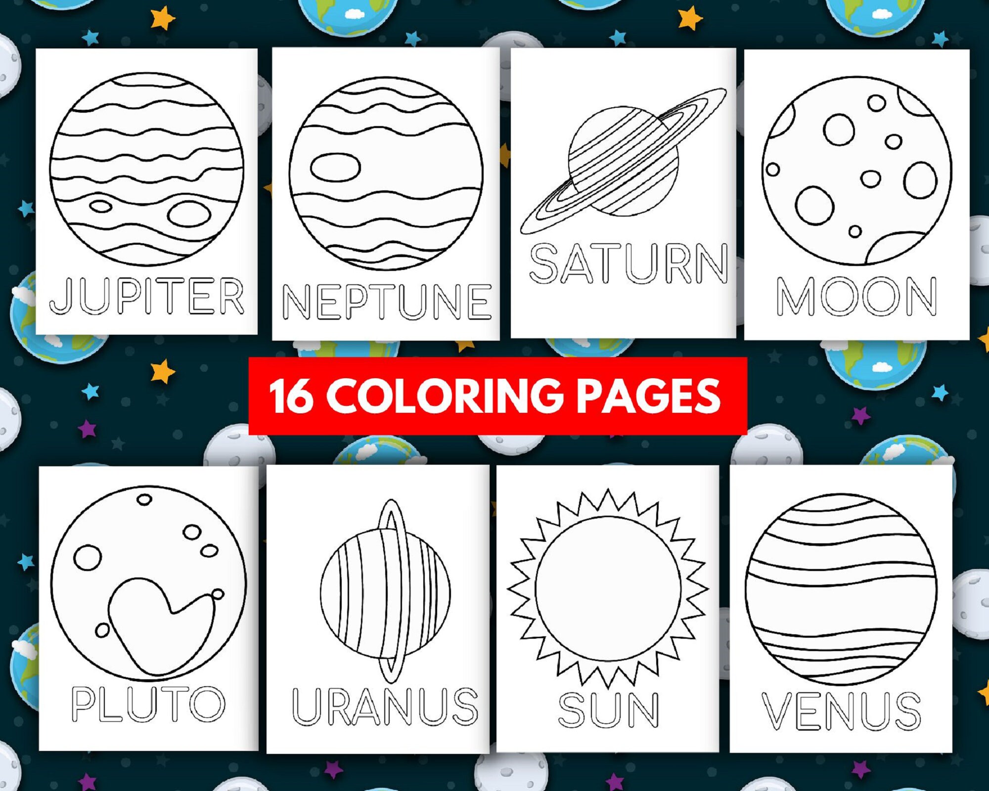 Astronaut Birthday Party, Outer Space Activities, Space Coloring Sheets ...