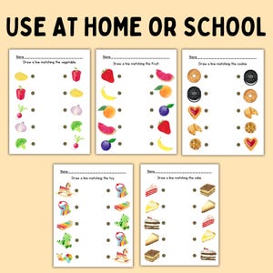 Printable Matching Worksheets, Fun Learning Tools for Early Childhood ...