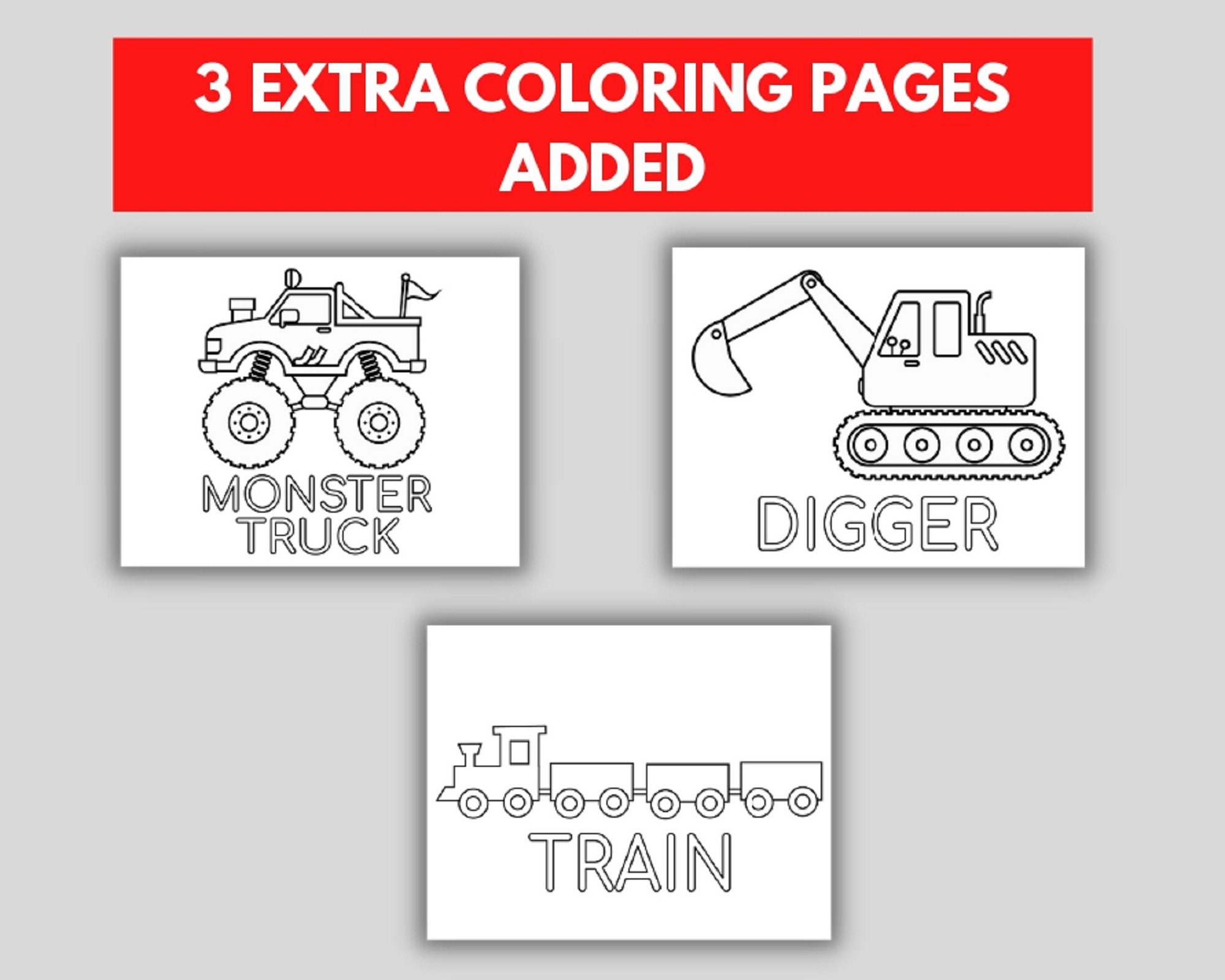 Transportation Coloring Pages, Vehicle Coloring Pages for Kids ...