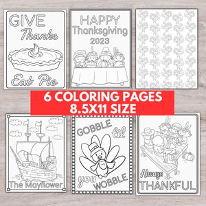 Thanksgiving Coloring Page Printable, Homeschool Thanksgiving, Fall ...