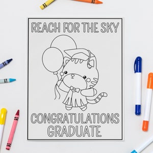 Graduation Coloring Pages, 2024 Graduate Printables, Gift for Graduate ...