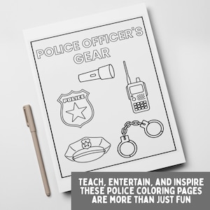 Police Coloring Pages , Fun and Engaging Printable Art for Kids ...