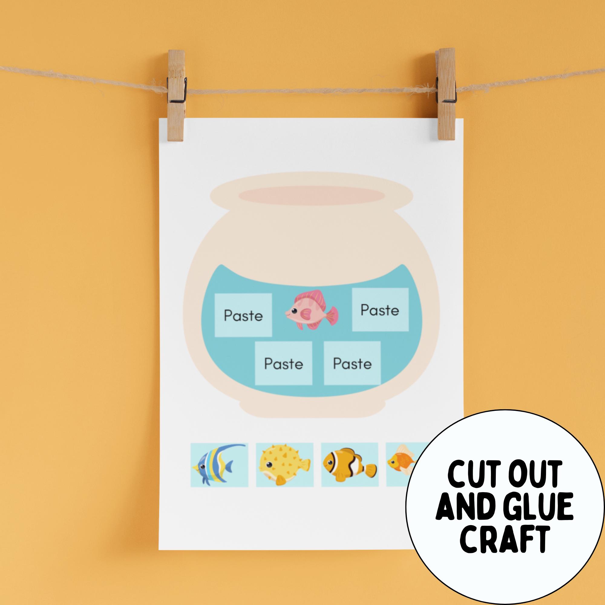 Cut and Paste Worksheet, Fun Activity for Early Education, Ideal Gift ...