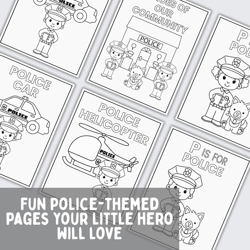 Police Coloring Pages , Fun and Engaging Printable Art for Kids ...