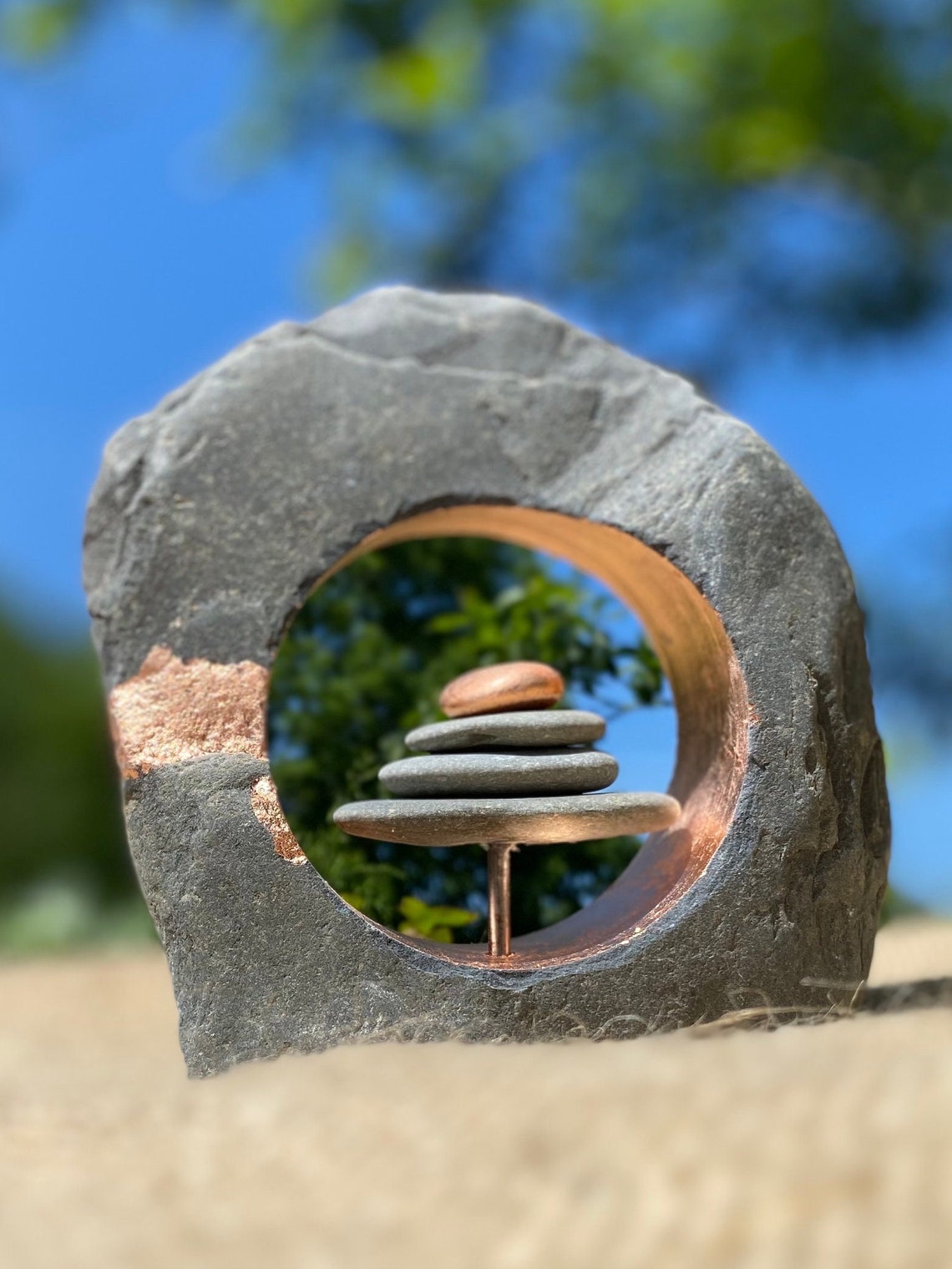 Cairn Stone Sculpture, Mindfulness Stone, Contemporary Art, Zen Stones ...