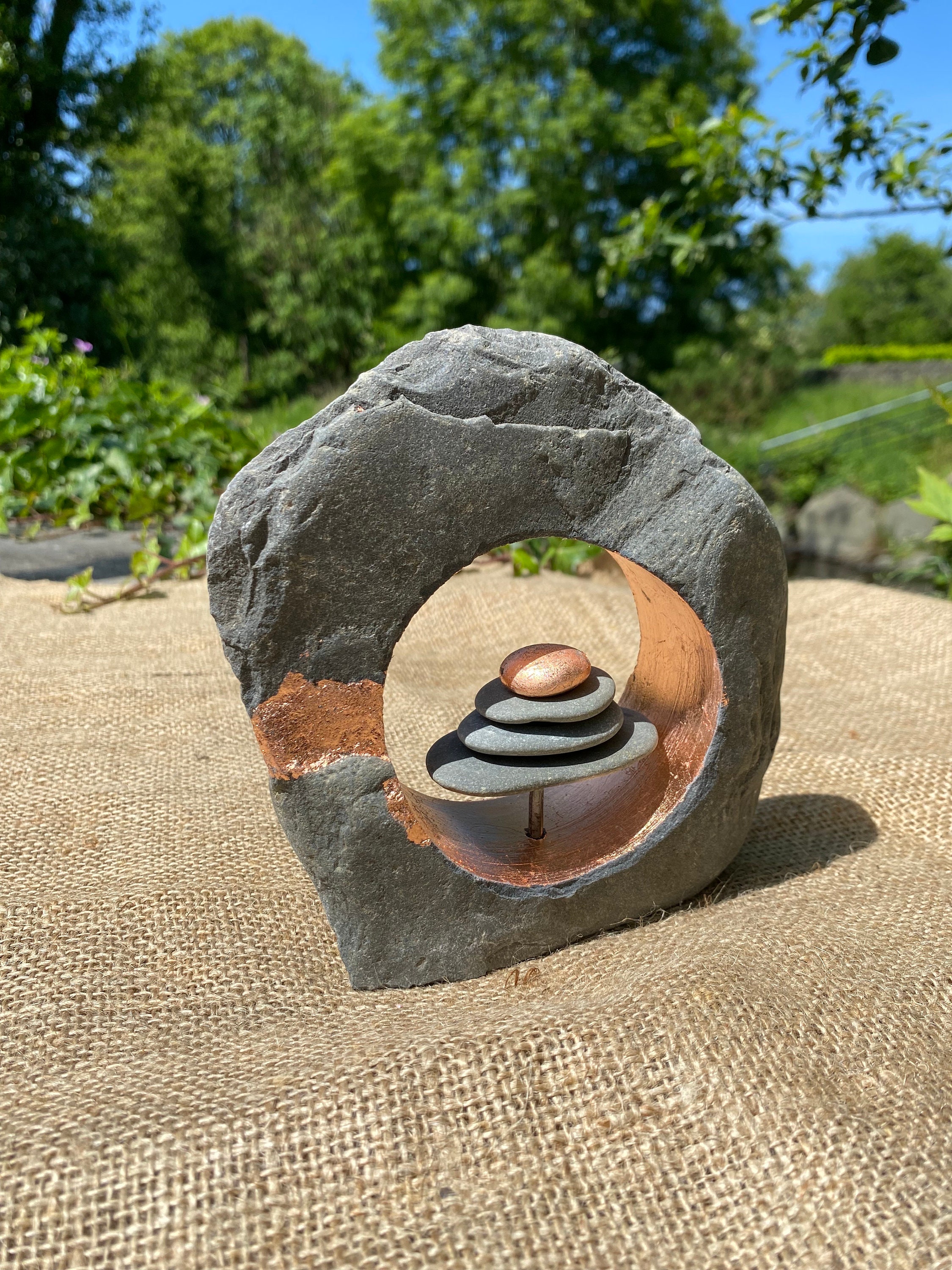 Cairn Stone Sculpture, Mindfulness Stone, Contemporary Art, Zen Stones ...
